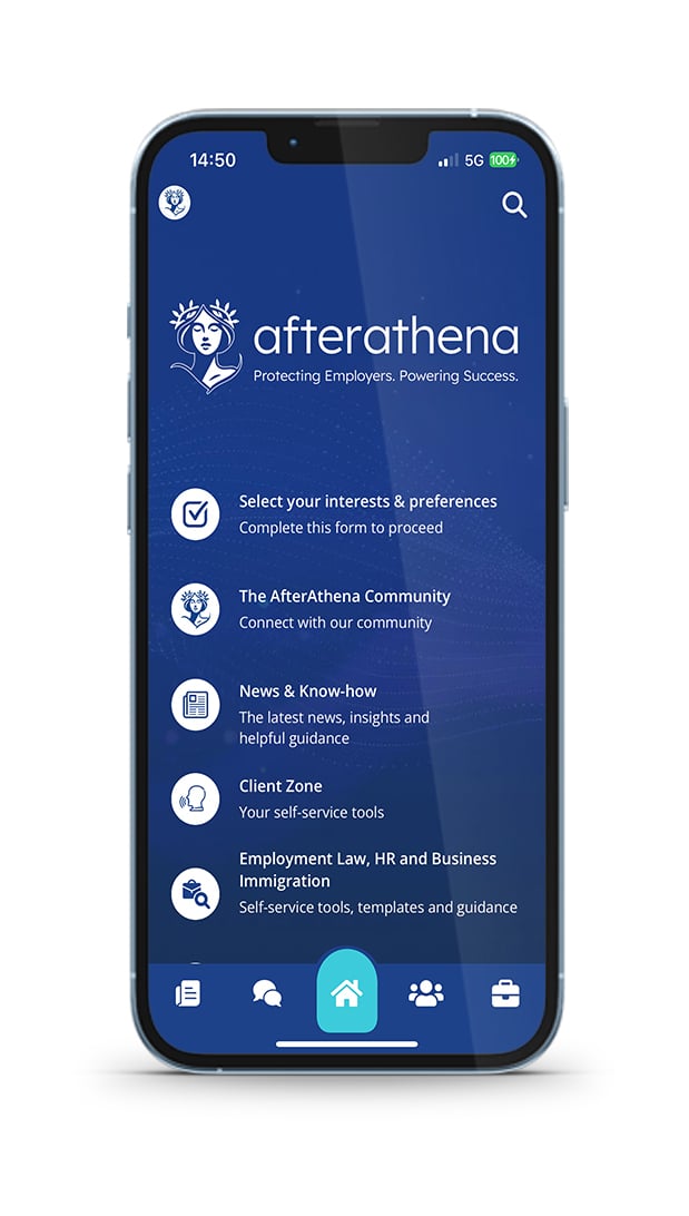 Download the AfterAthena app to access HR, employment law and Health ...